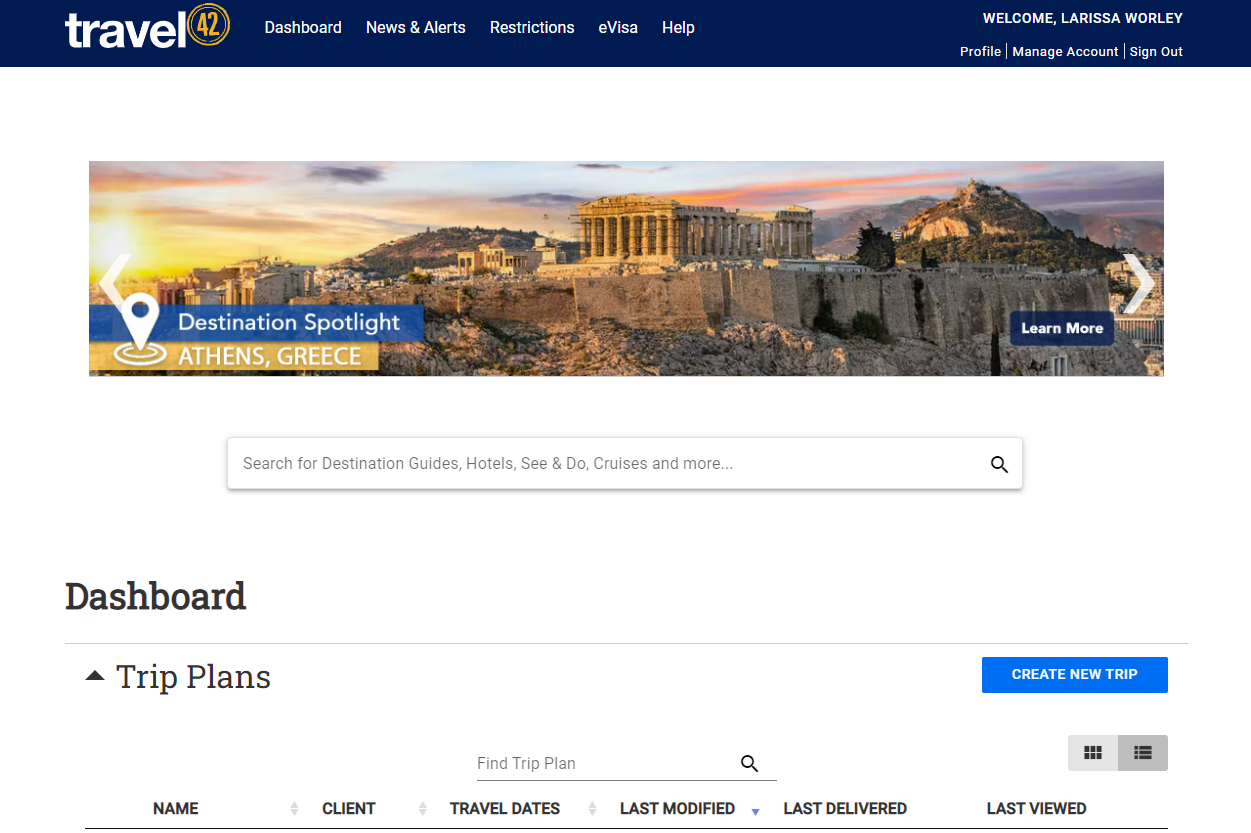 Create a customized trip plan – Travel42